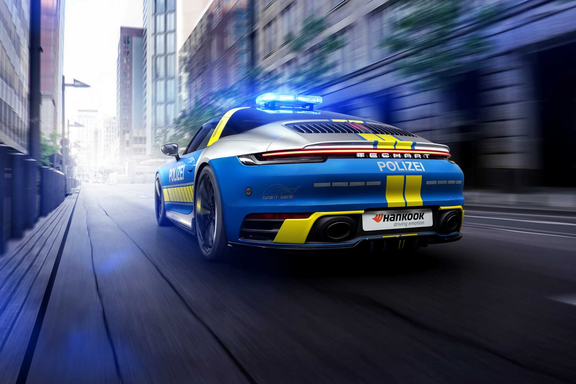 Porsche 911 Targa Is Turned Into A Fancy Police Car By TechArt