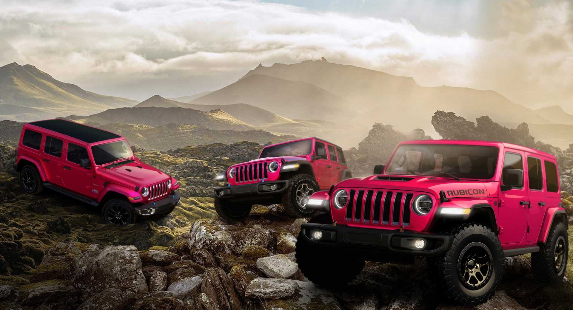 Tuscadero Pink Paint For Jeep Wrangler Has Been Extended
