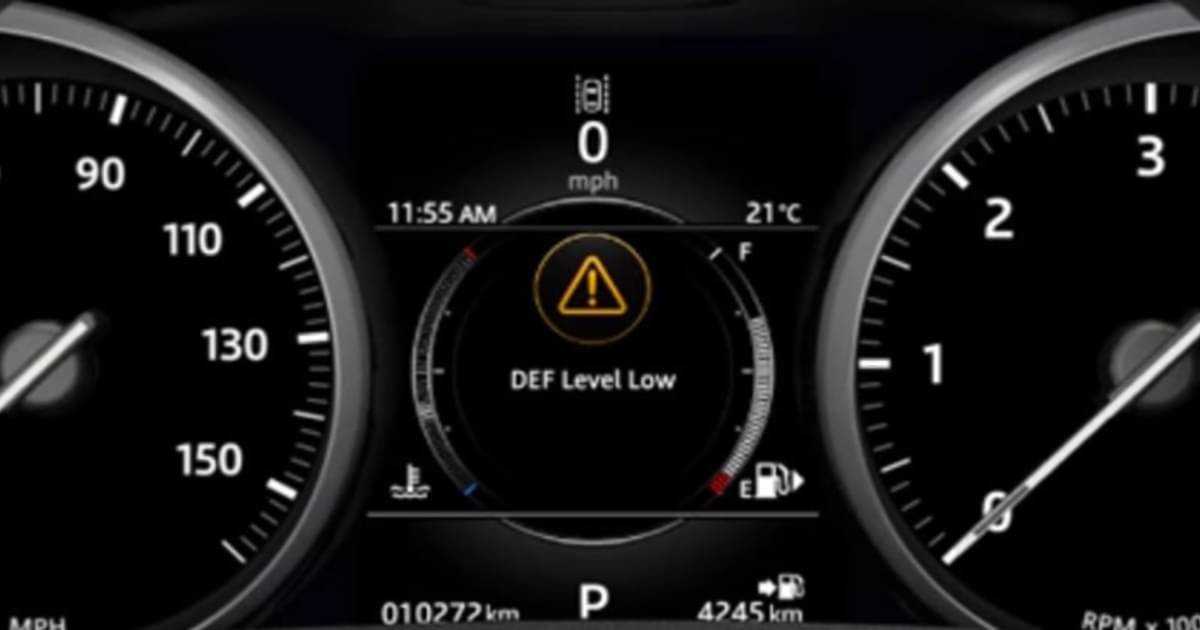 Diesel Exhaust Fluid (DEF) Warning: What It Means & How to Fix It
